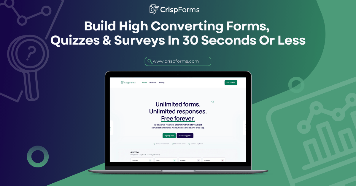 CrispForms - Free Conversational Form Builder | Forms, Surveys & Quizzes